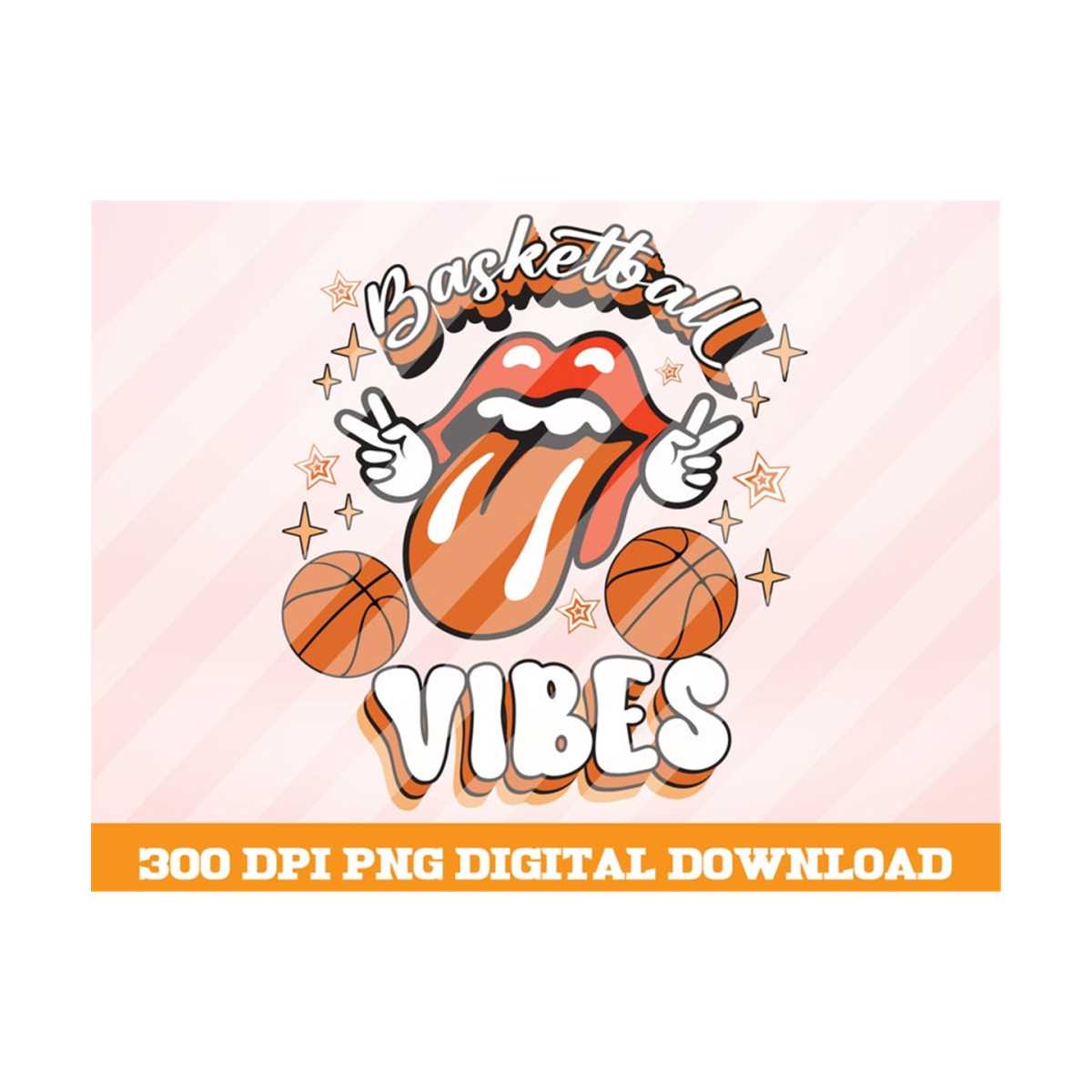 Basketball Vibes Png, Retro Game Day png, Basketball Png, Ba | Inspire ...