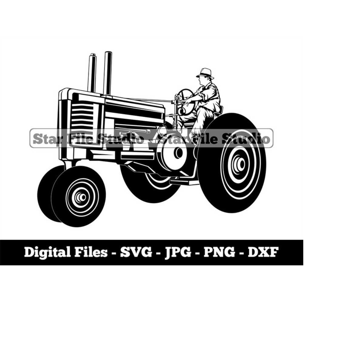 Tractor 2 Svg, Tractor Svg, Farmer Svg, Farming Svg, Tractor - Inspire ...