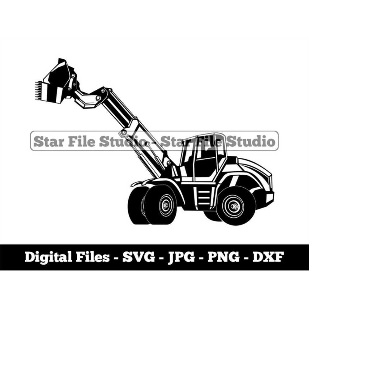 Telescopic Wheel Loader 2 Svg, Loader Svg, Heavy Equipment S - Inspire ...