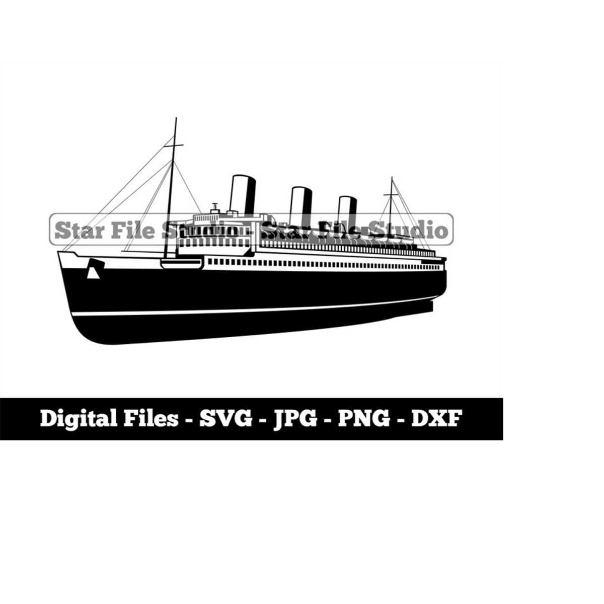 Ocean Liner 2 Svg, Ship Svg, Passenger Ship Svg, Ship Png, S - Inspire ...