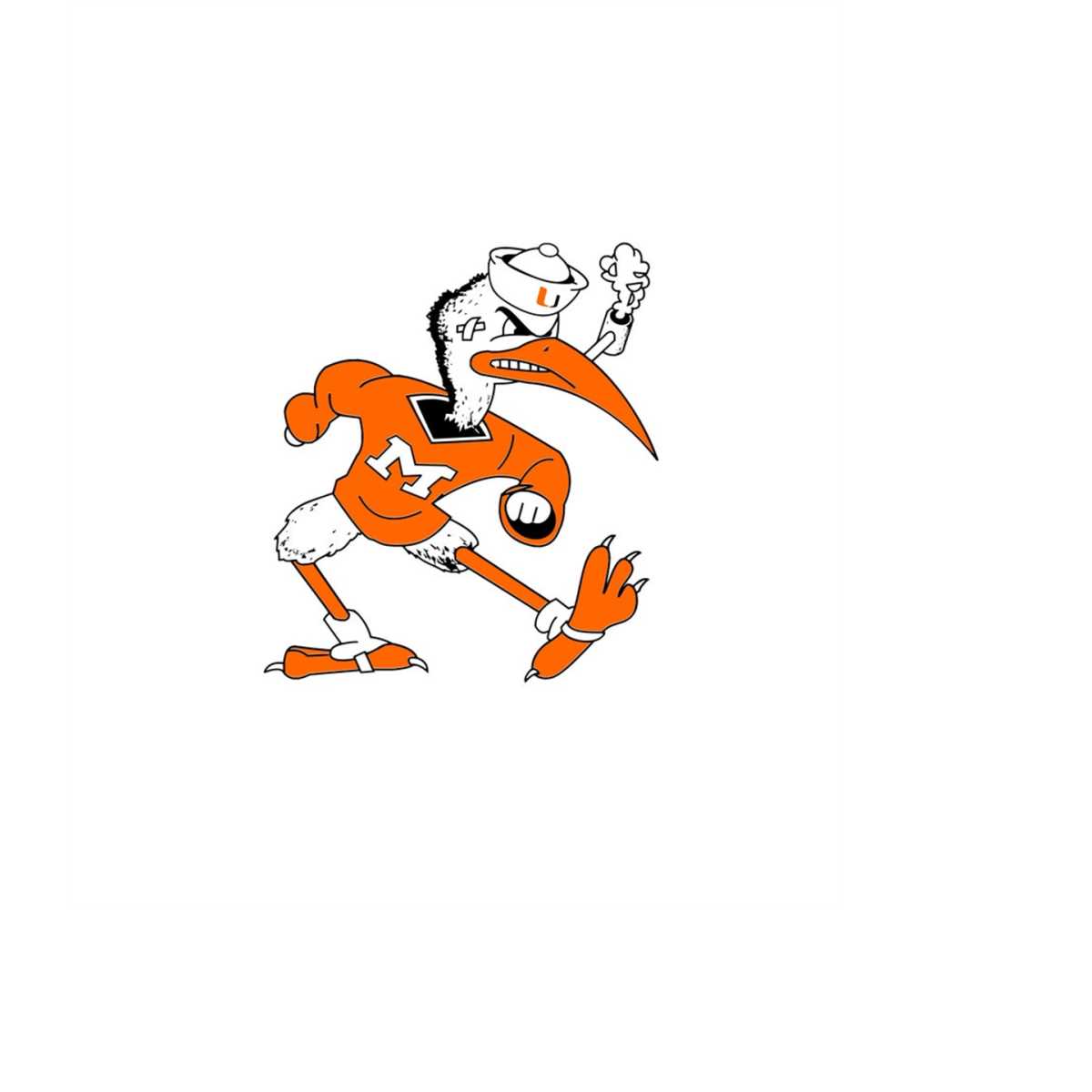 Layered Vintage UM Mascot 2 svg/dxf/eps/png - Inspire Uplift