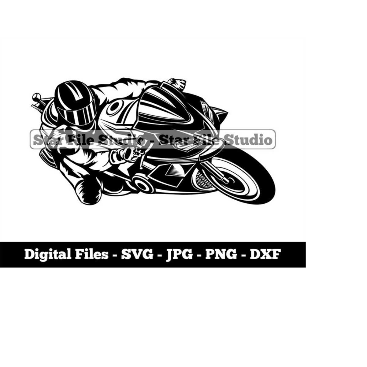 Motorcycle Racing 2 Svg, Motorcycle Rider Svg, Motorbike Svg - Inspire ...
