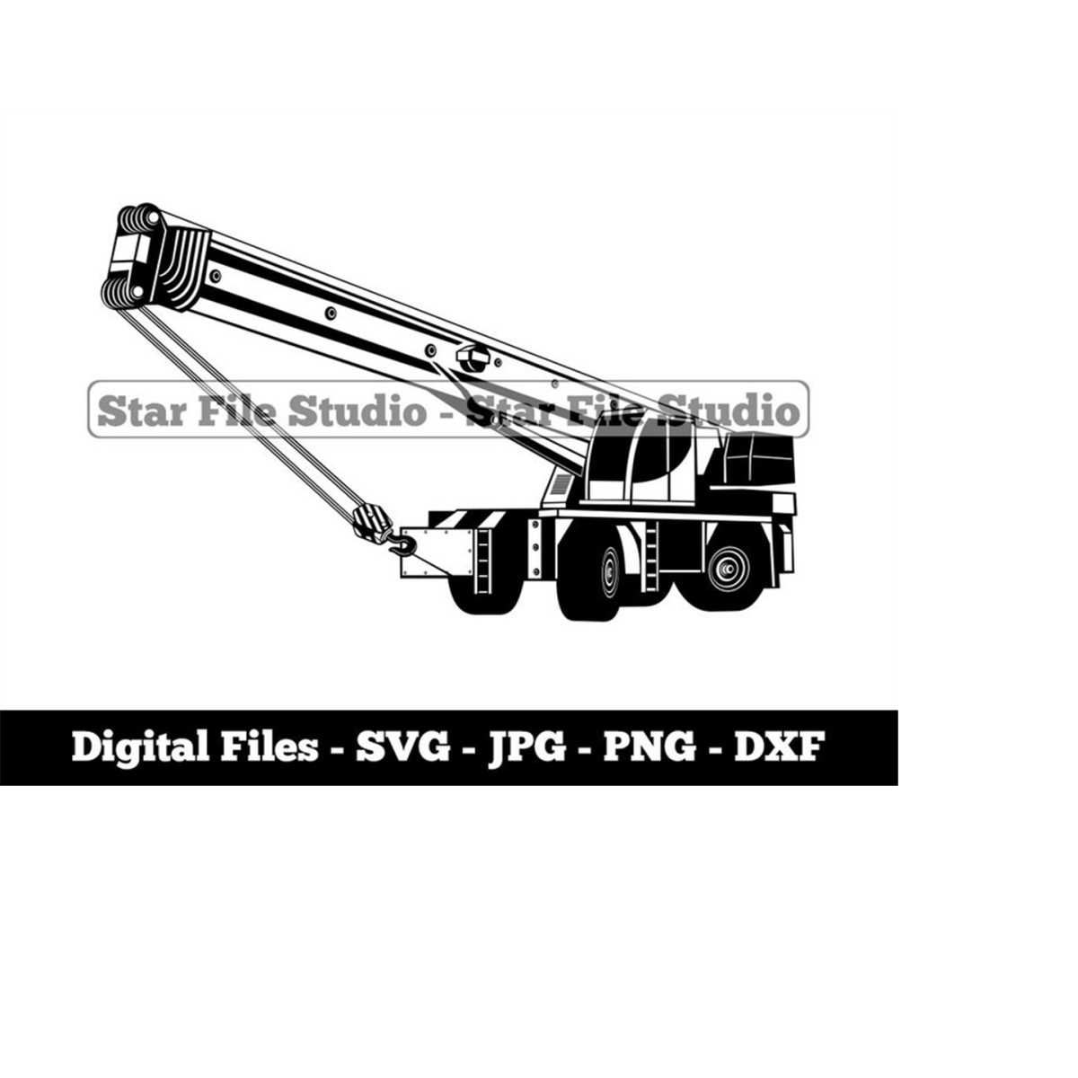 Rough Terrain Crane Svg, Crane Svg, Heavy Equipment Svg, Cra - Inspire ...