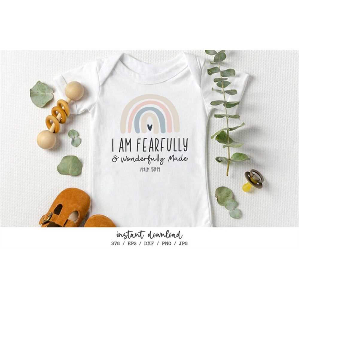 I am Fearfully and Wonderfully Made Psalm 139:14 SVG, Cute R | Inspire ...