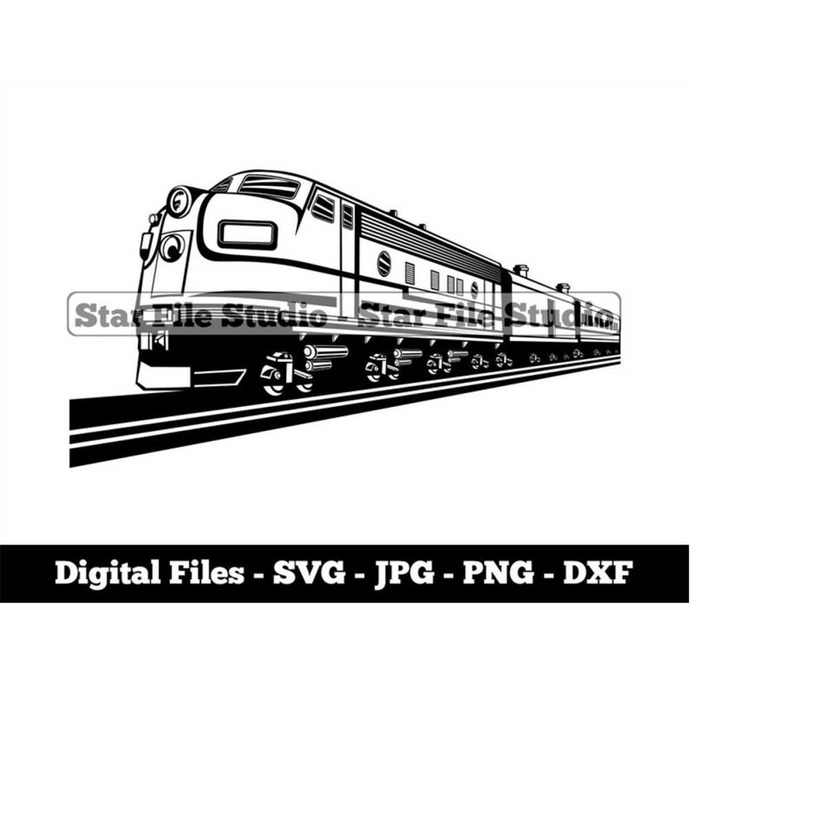 Passenger Train Svg, Train Svg, Locomotive Svg, Railways Svg - Inspire ...