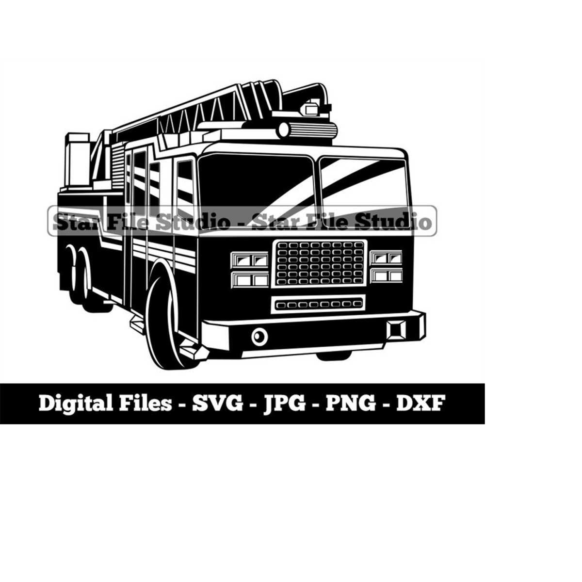 Firetruck 4 Svg, Firetruck Svg, Fire Engine Svg, Firefighter - Inspire ...