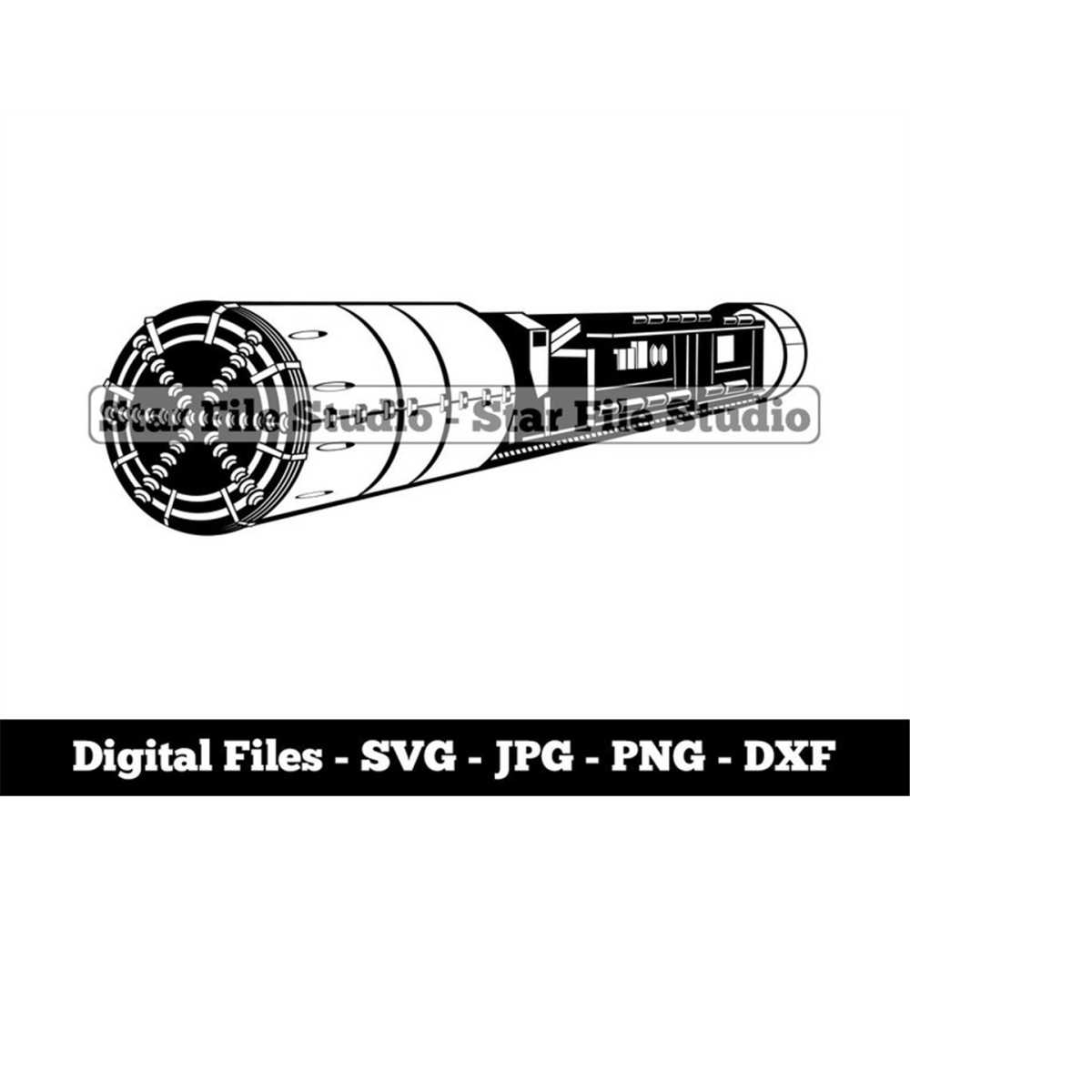 Boring Machine Svg, Tunnel Boring Svg, Excavation Svg, Borin - Inspire ...