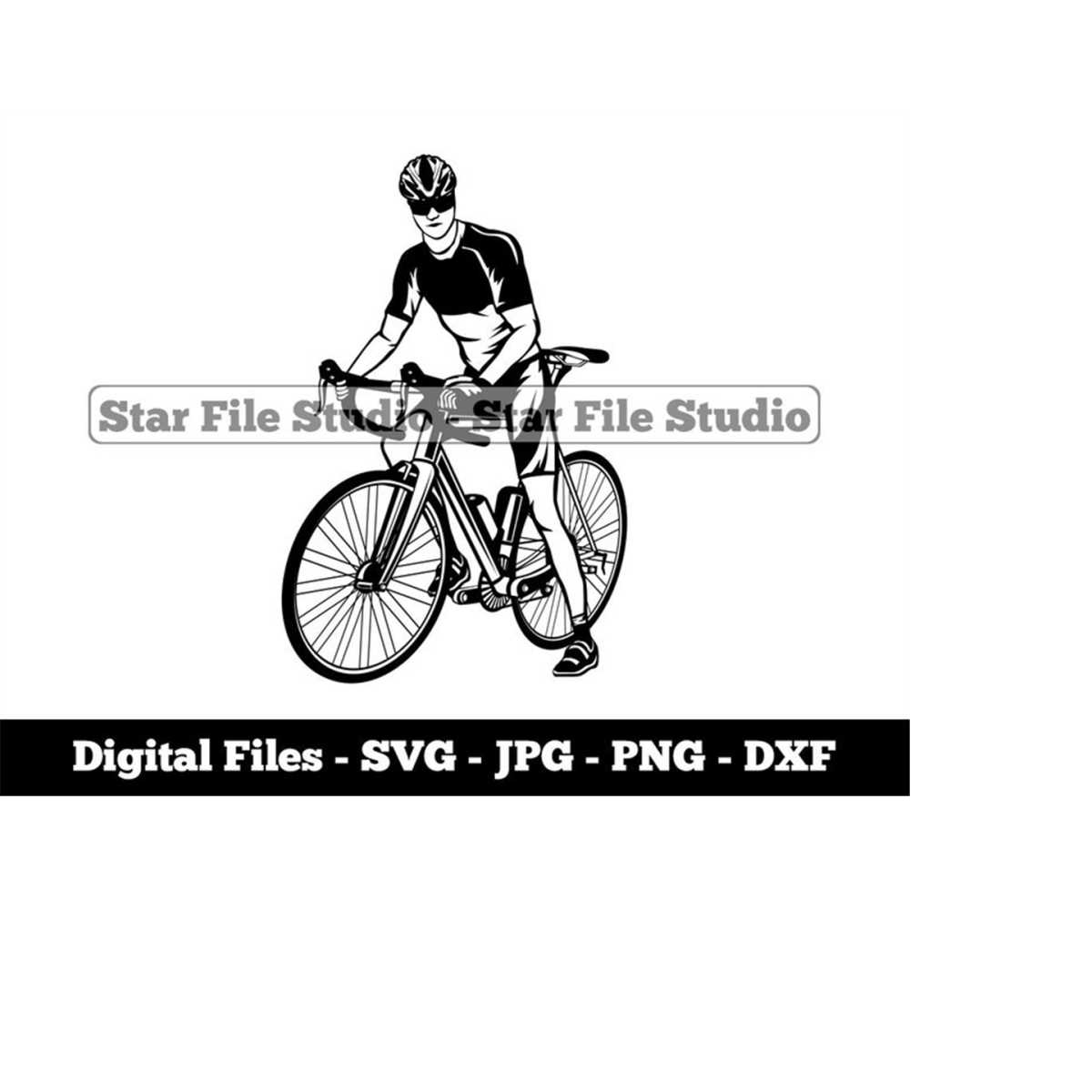 Cyclist 4 Svg, Cycling Svg, Bicycle Svg, Biking Svg, Cyclist - Inspire ...