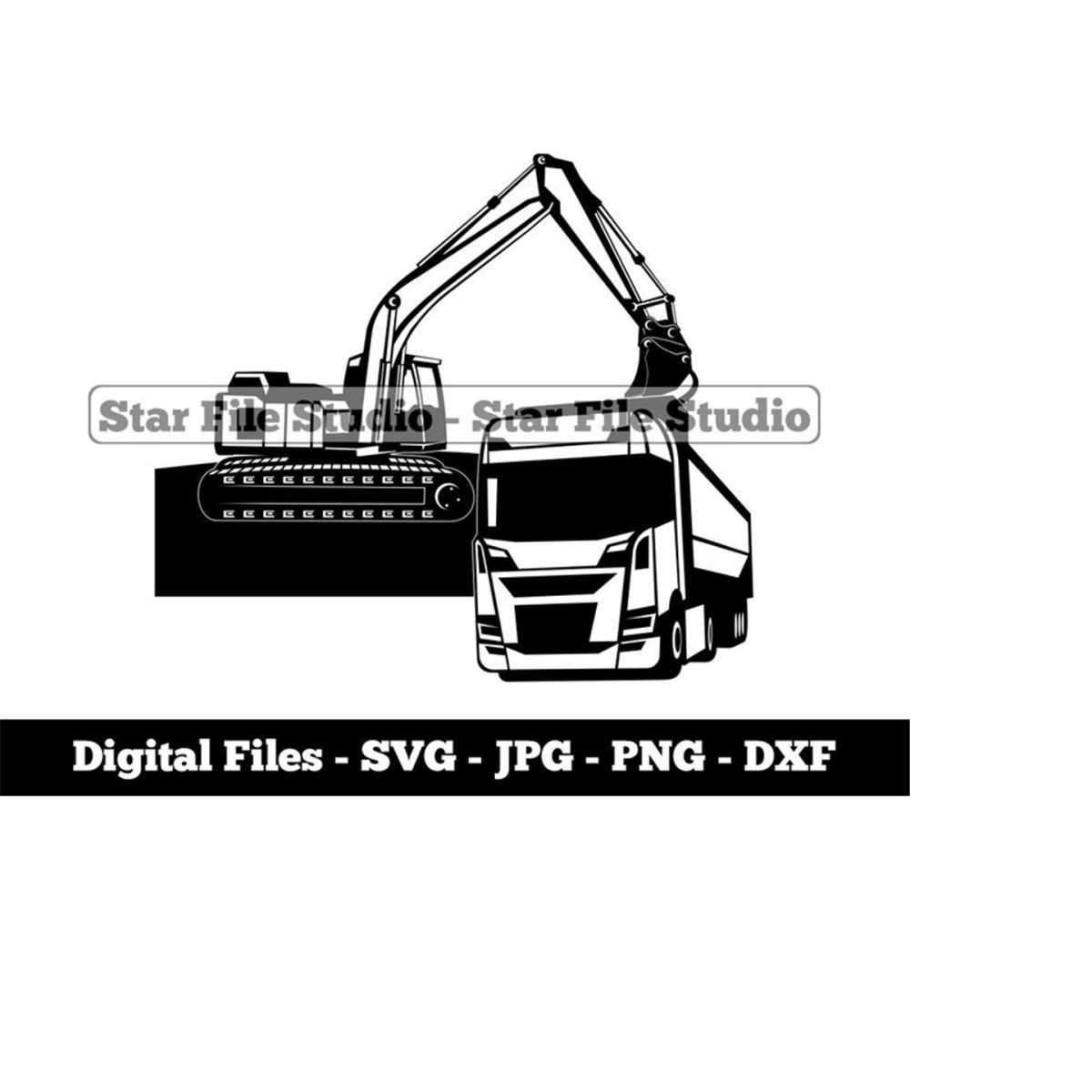 Excavator 5 Svg, Excavator Svg, Heavy Equipment Svg, Excavat | Inspire ...