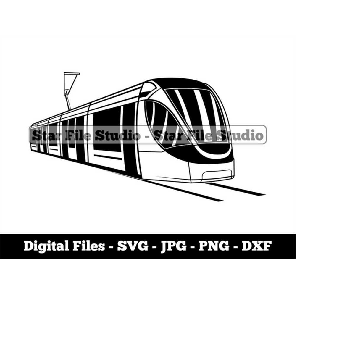 Light Rail Svg, Train Svg, Transportation Svg, Light Rail Pn - Inspire ...