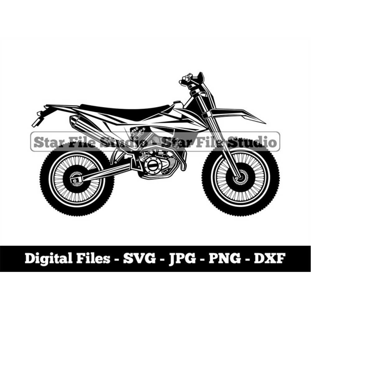 Dual Sport Motorcycle 2 Svg, Motorcycle Svg, Motorbike Svg, - Inspire ...
