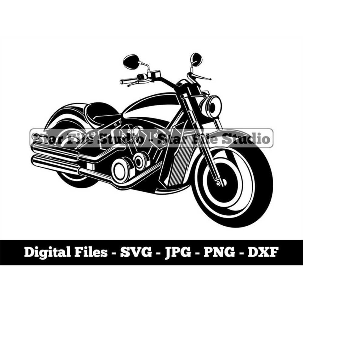 Cruiser Motorcycle 3 Svg, Biking Svg, Motorbike Svg, Motorcy | Inspire ...