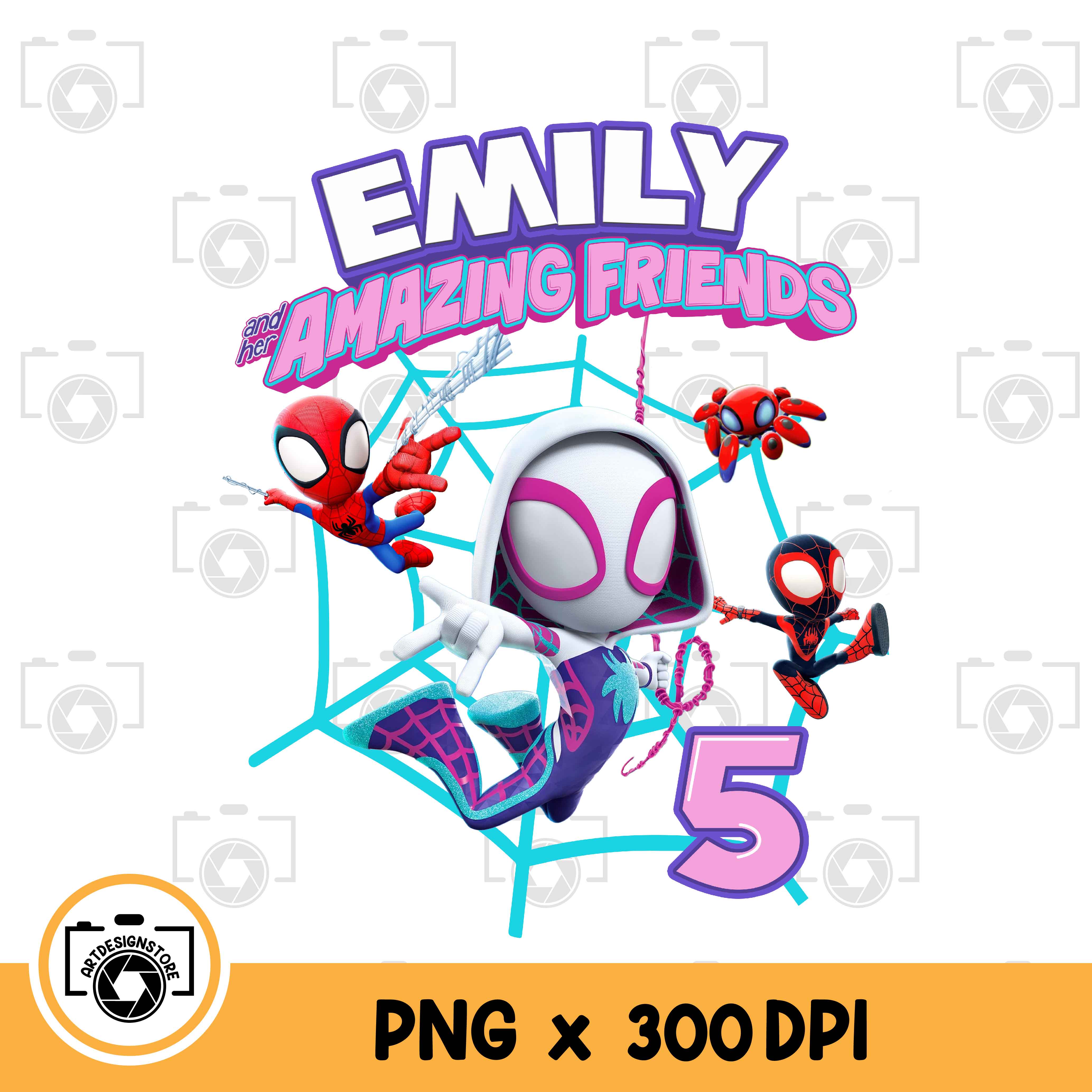 Spidey Birthday Girl PNG | Inspire Uplift