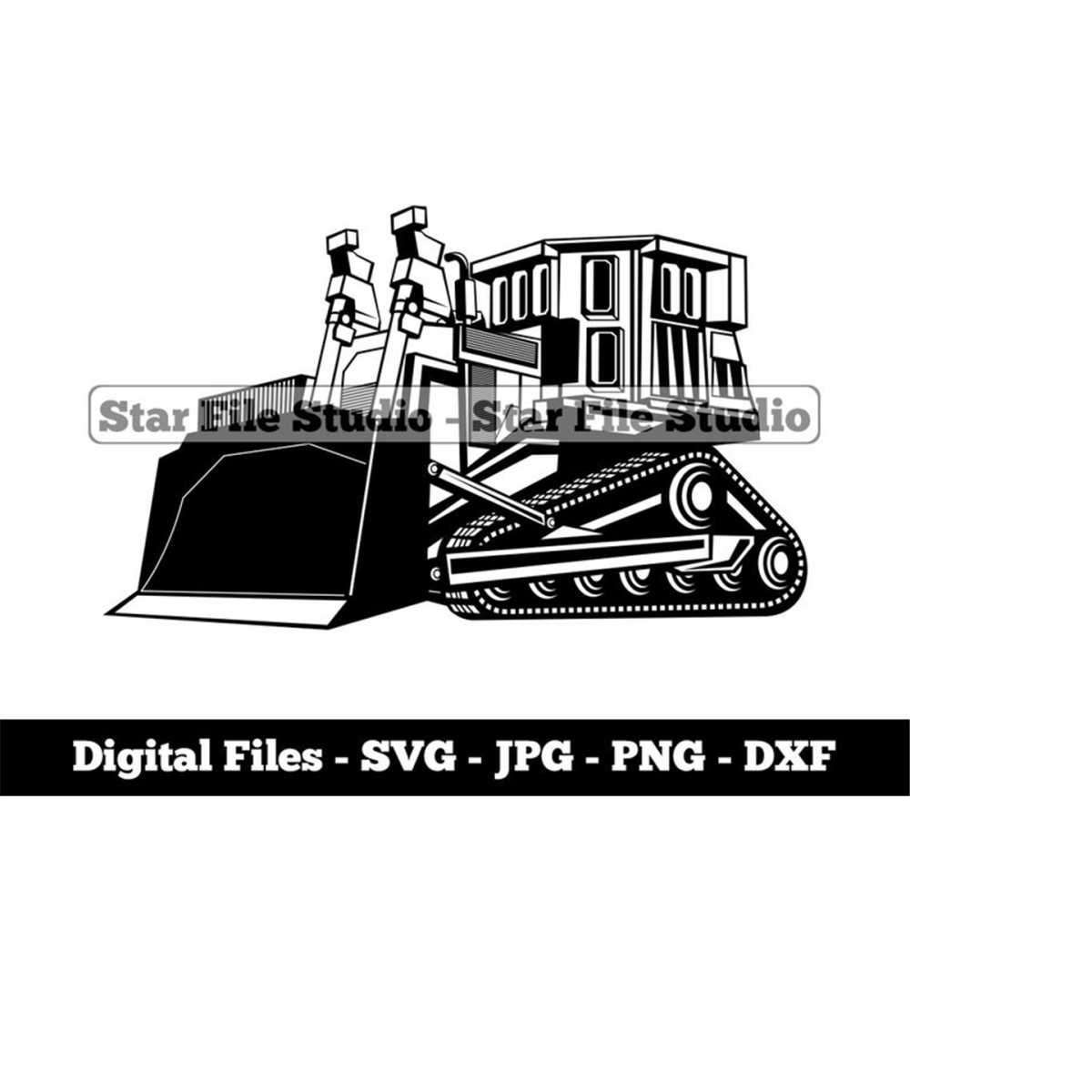 Bulldozer 5 Svg, Bulldozer Svg, Dozer Svg, Heavy Equipment S - Inspire ...
