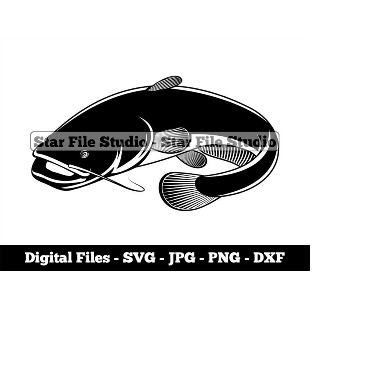 Catfish Svg, Fishing Svg, Fish Svg, Catfish Png, Catfish Jpg - Inspire ...