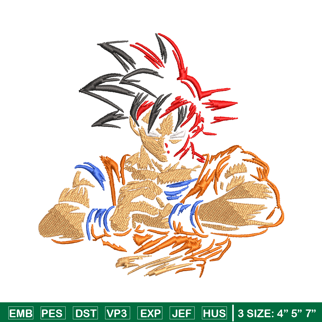 Goku embroidery design, Dragon ball embroidery, embroidery f | Inspire ...