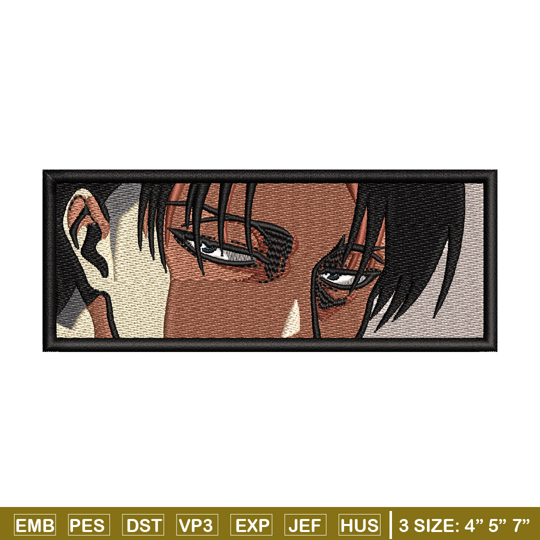 Levi ackerman eyes embroidery design, Aot embroidery, Anime - Inspire ...