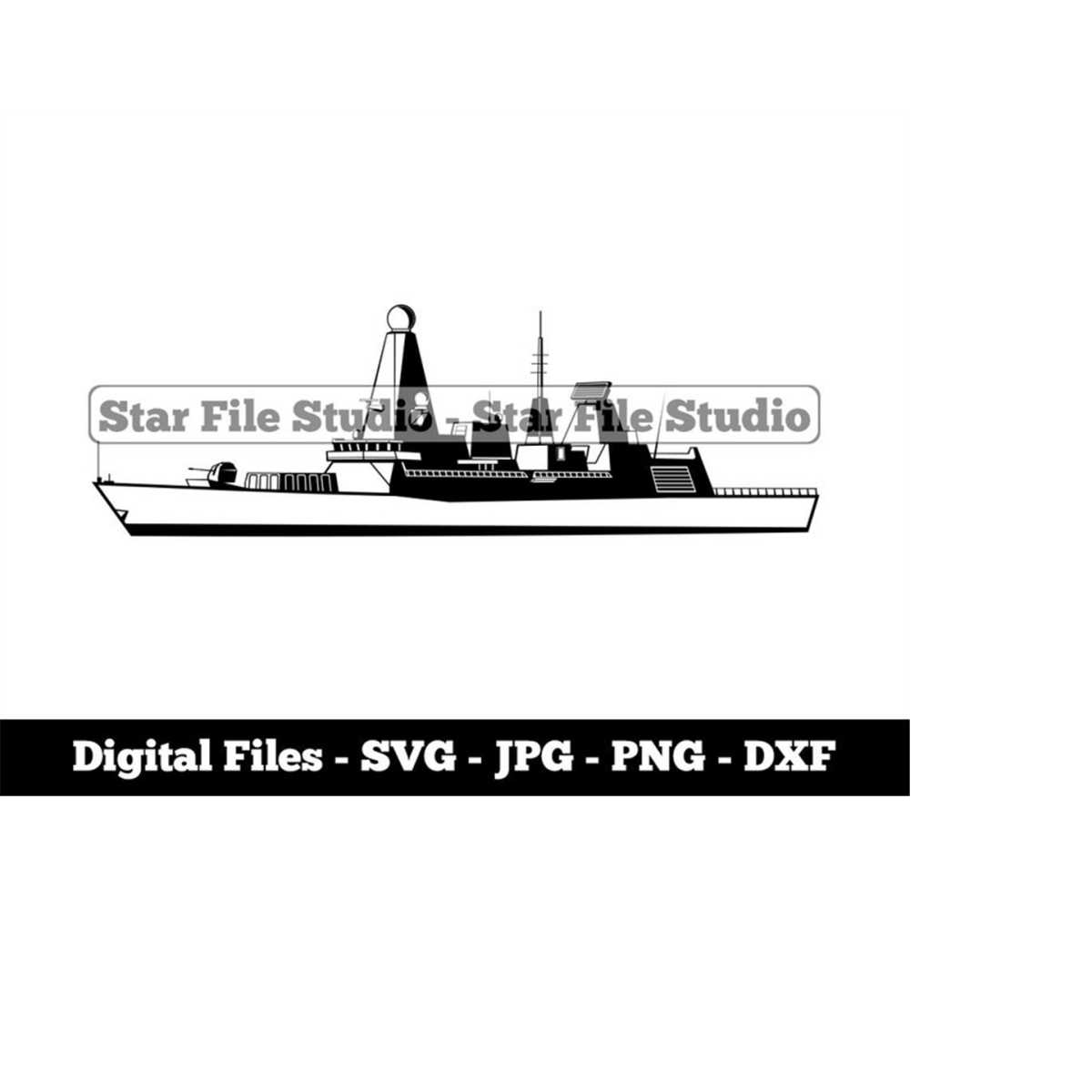Destroyer Ship 2 Svg, Battleship Svg, Navy Svg, Destroyer Pn - Inspire ...