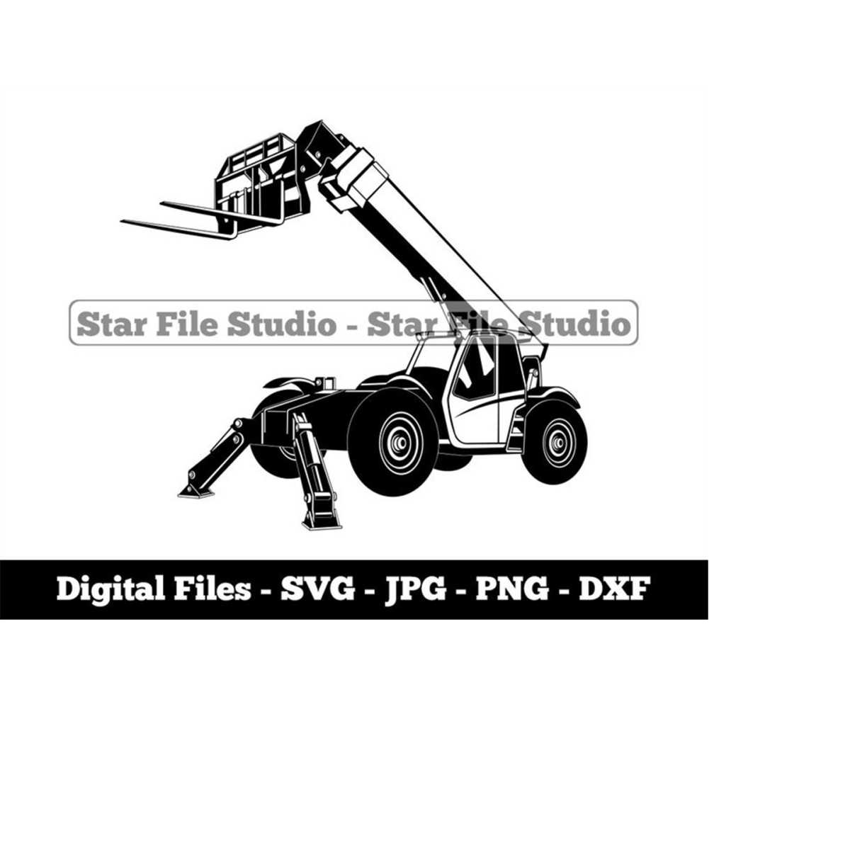 Telescopic Handler Svg, Telehandler Svg, Heavy Equipment Svg | Inspire ...