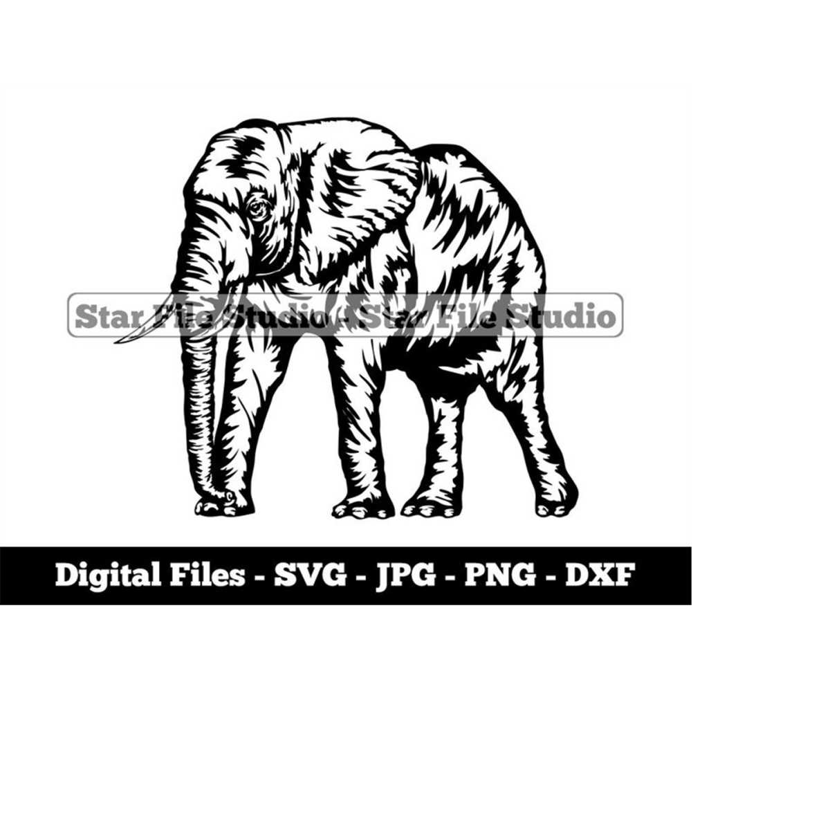Elephant Silhouette Svg Files