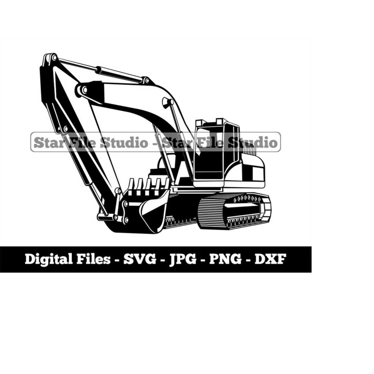 Excavator 10 Svg, Excavator Svg, Heavy Equipment Svg, Excava - Inspire ...