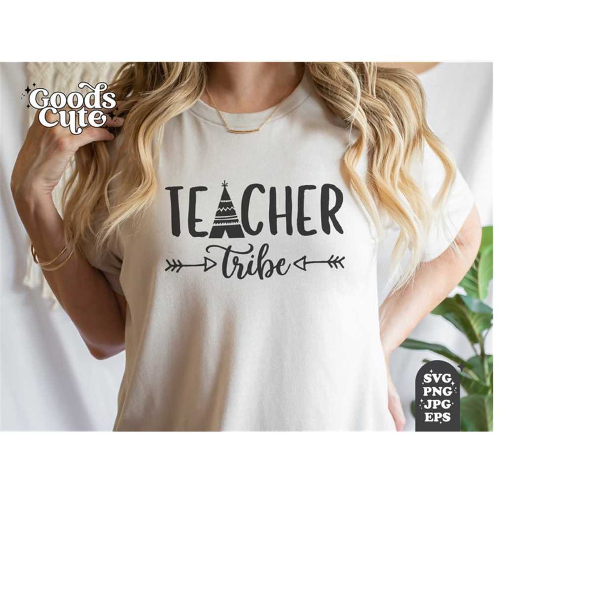 Teacher Tribe SVG File, Teaching Silhouette Cut File for Cri - Inspire ...