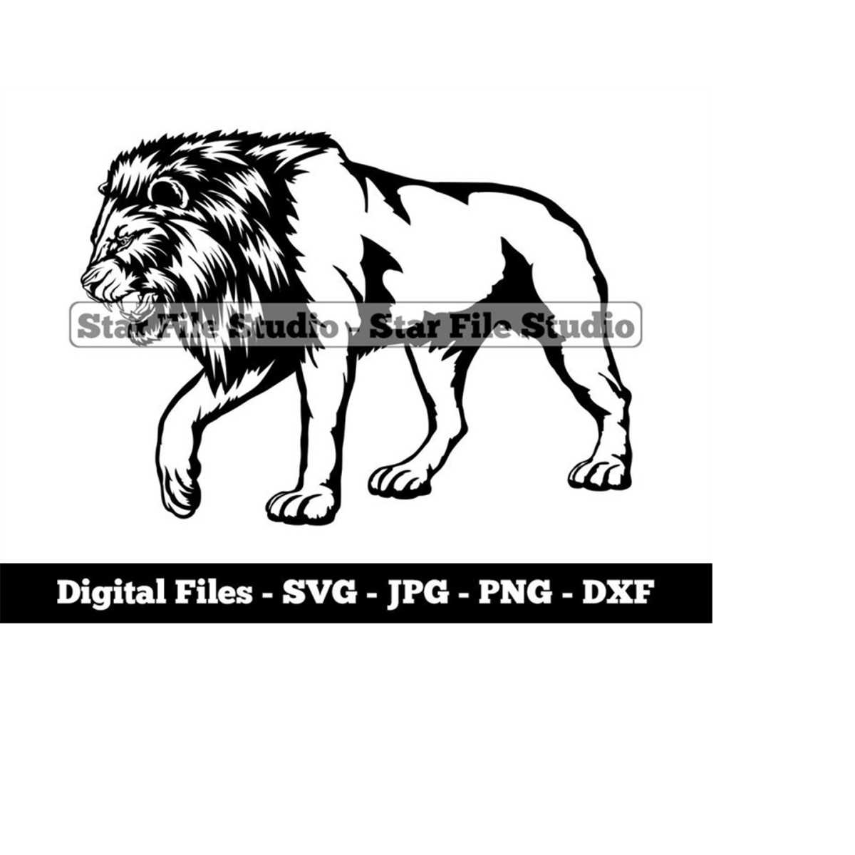 Lion 2 Svg, Lion Svg, Safari Animals Svg, Lion Png, Lion Jpg - Inspire ...