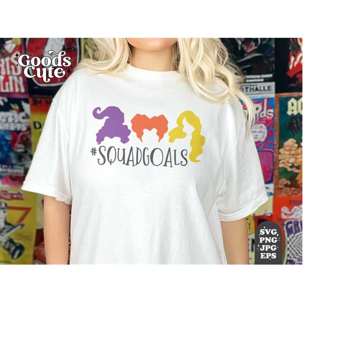 Hallowen Squad Goals SVG, Hocus Pocus SVG, Spooky Vibes Shir - Inspire ...