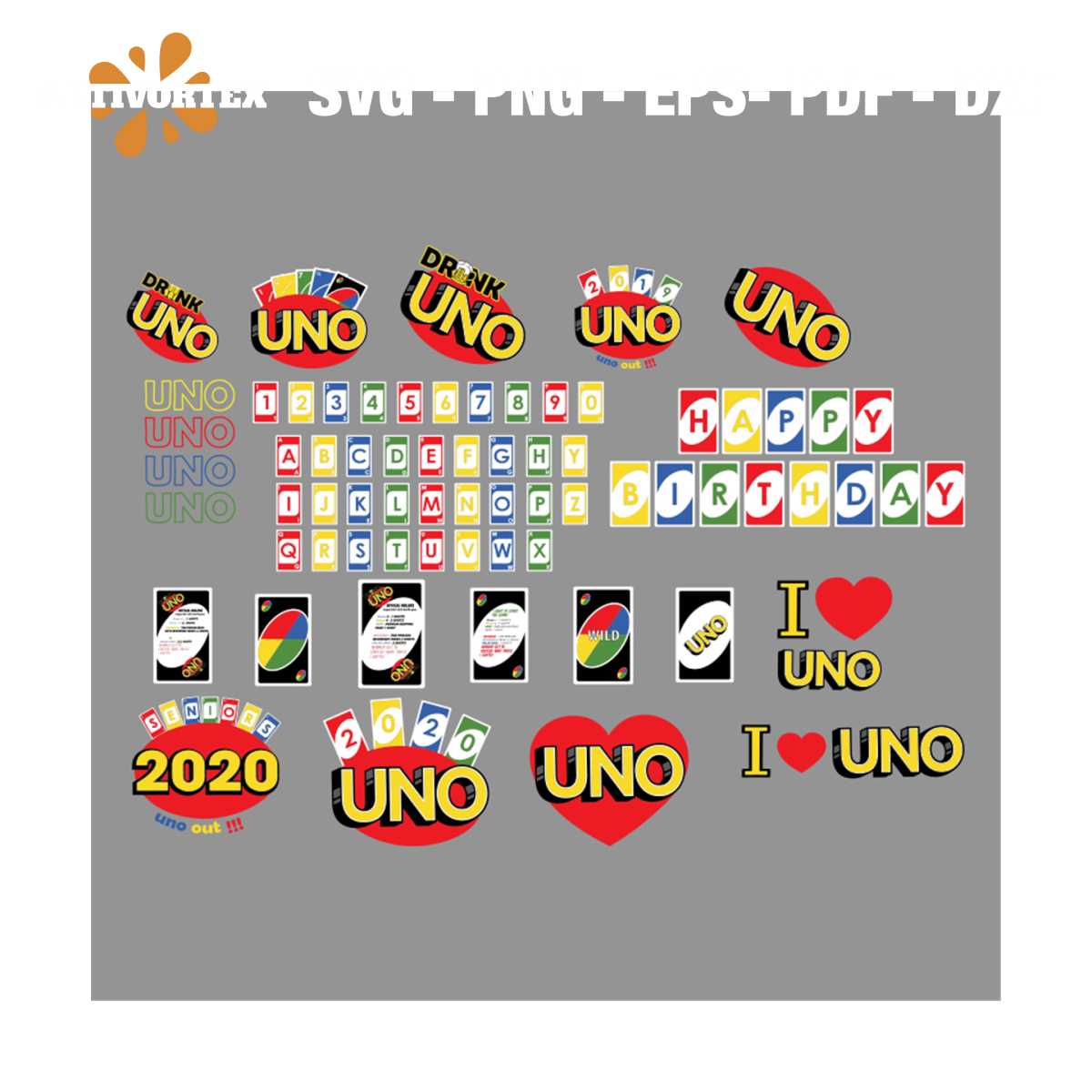 Uno Birthday Svg | Inspire Uplift