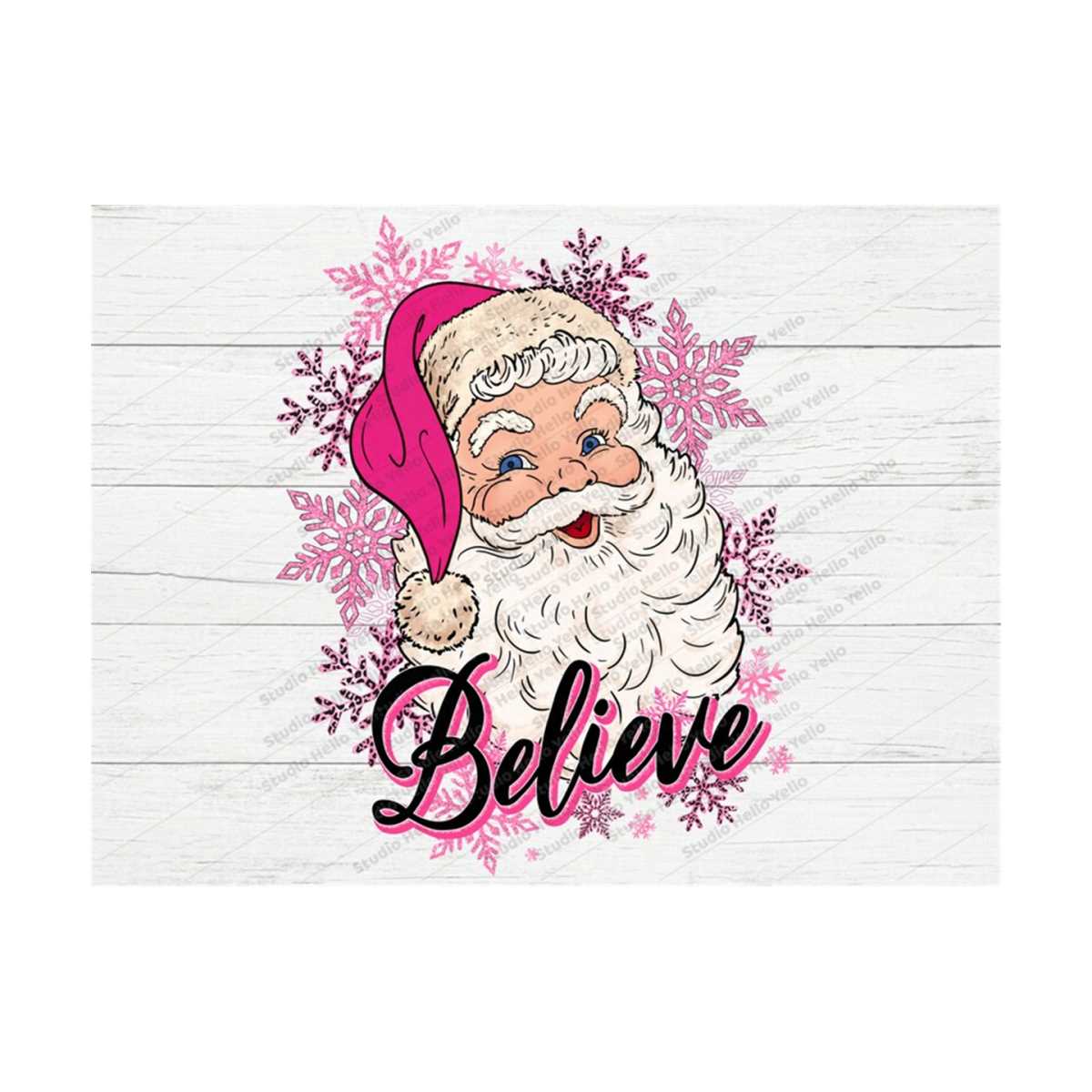 Santa believe PNG, Santa Png, Christmas Png, Santa sublimati | Inspire ...