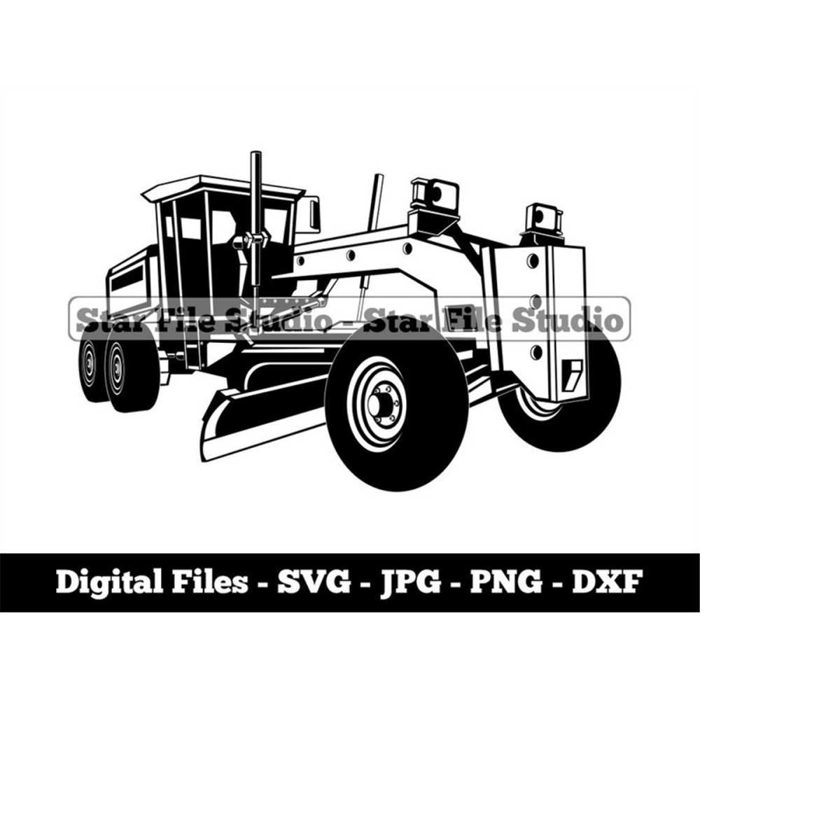 Motor Grader 3 Svg, Grader Machine Svg, Heavy Equipment Svg, - Inspire ...