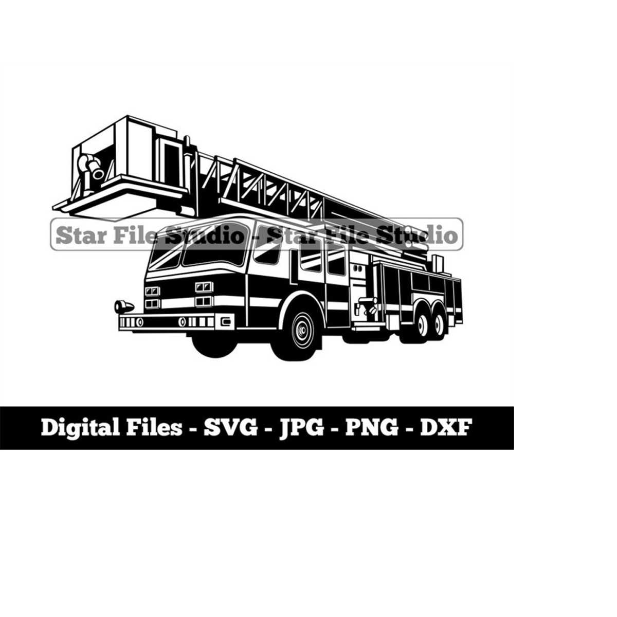 Firetruck Svg, Fire Engine Svg, Firefighter Svg, Firetruck P - Inspire ...