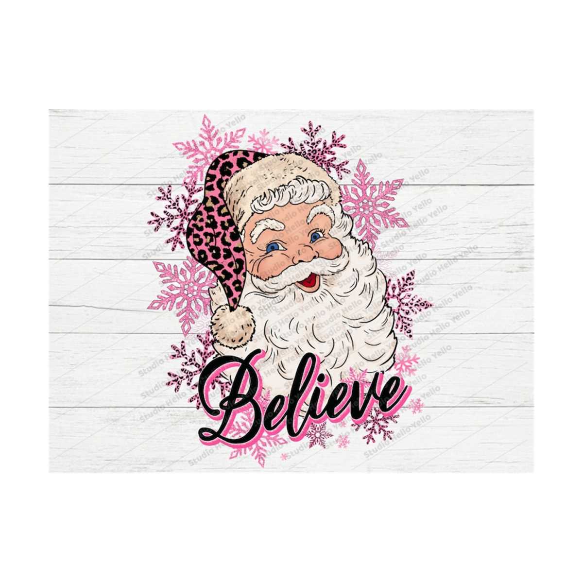 Santa believe PNG, Santa Png, Christmas Png, Santa sublimati - Inspire ...