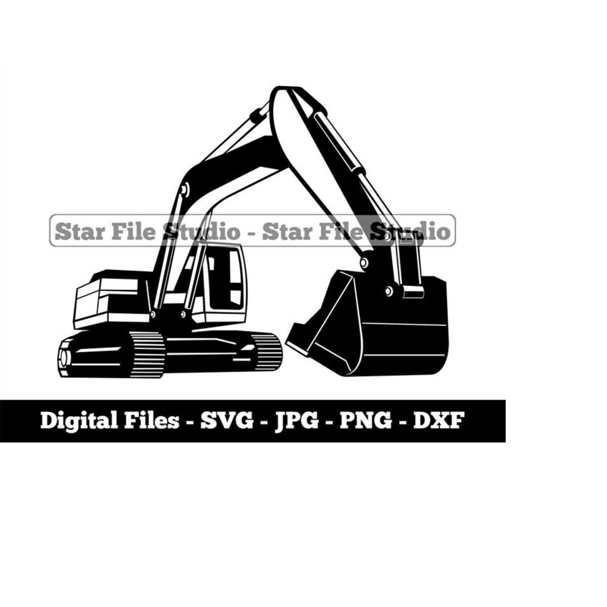 Excavator Svg, Heavy Equipment Svg, Excavation Svg, Excavato - Inspire ...