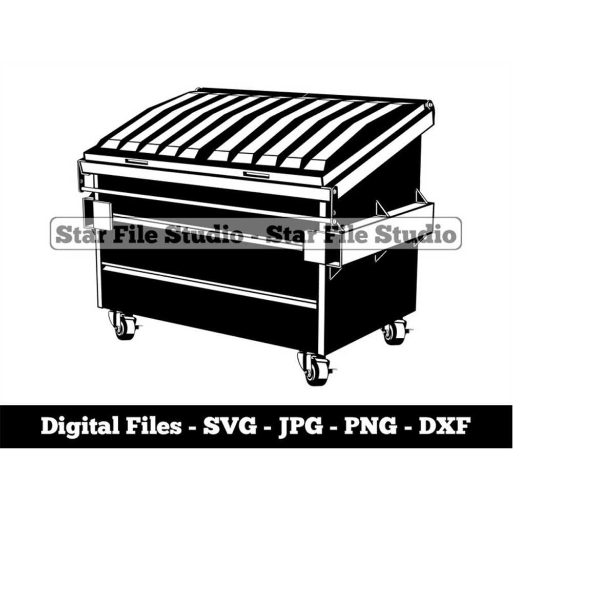 Garbage Dumpster 2 Svg, Waste Svg, Trash Svg, Dumpster Png, - Inspire ...