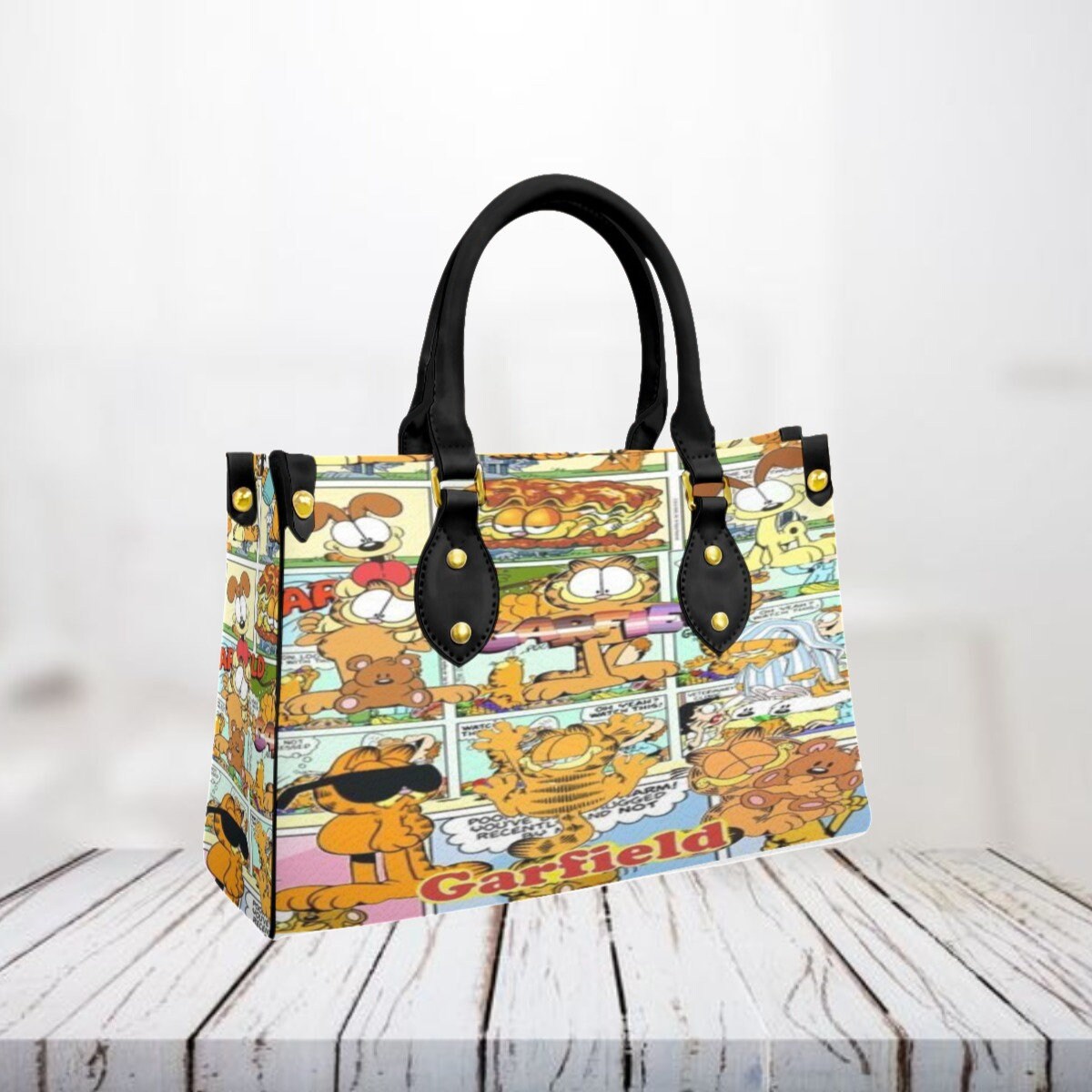 Garfield Leather Bag,Alice in wonderland Lovers HandBag,Garf | Inspire ...
