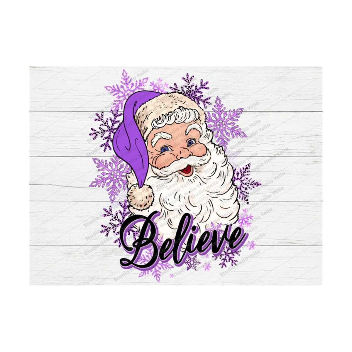 Santa believe PNG, Santa Png, Christmas Png, Santa sublimati | Inspire ...