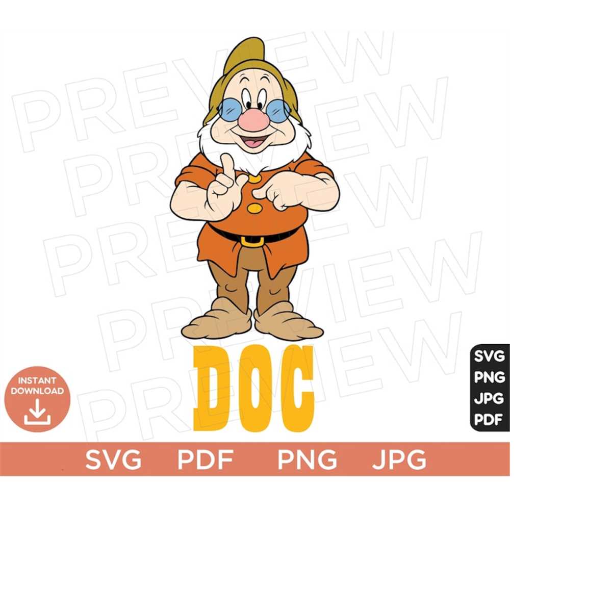 Snow White and the Seven Dwarfs SVG, Doc Dwarfs Svg , Disney - Inspire ...