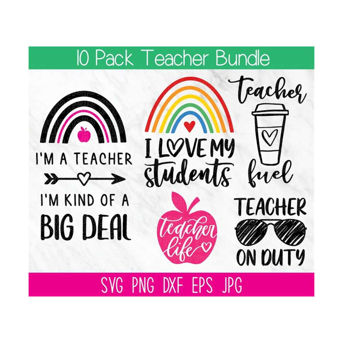 Teacher SVG Bundle Teacher Svg Teach Teacher Appreciation Te | Inspire ...