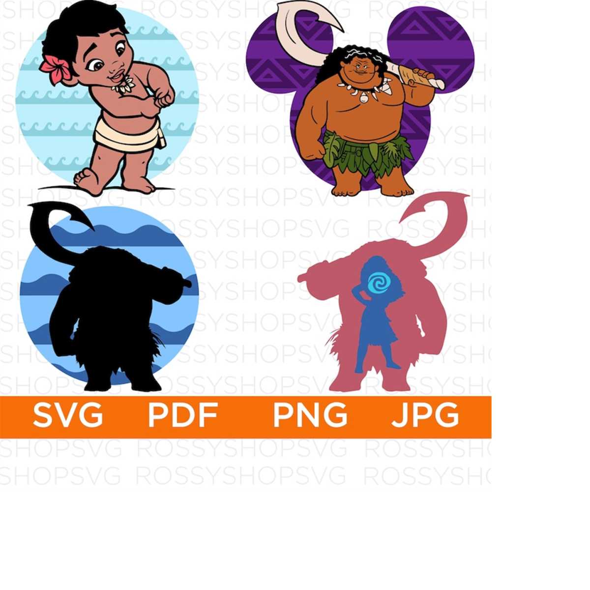 Moana Bundle Svg, Maui Svg, Moana Svg, Te Fiti Svg, Disneyla - Inspire ...