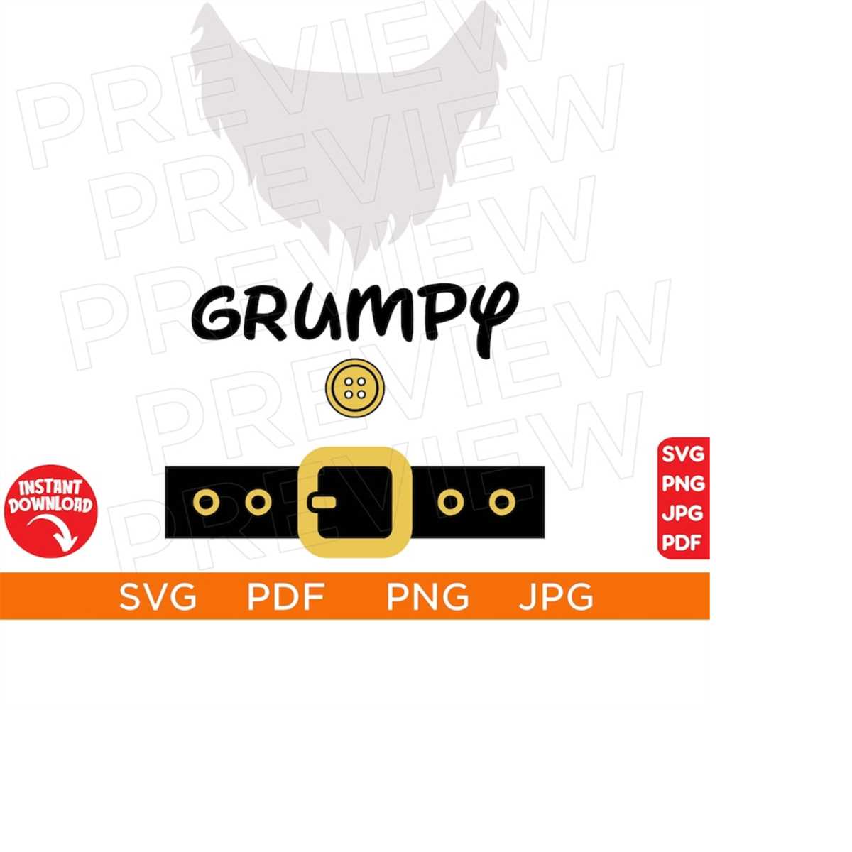 Grumpy Dwarf SVG, Snow White Seven Dwarfs SVG Grumpy Dwarfs | Inspire ...