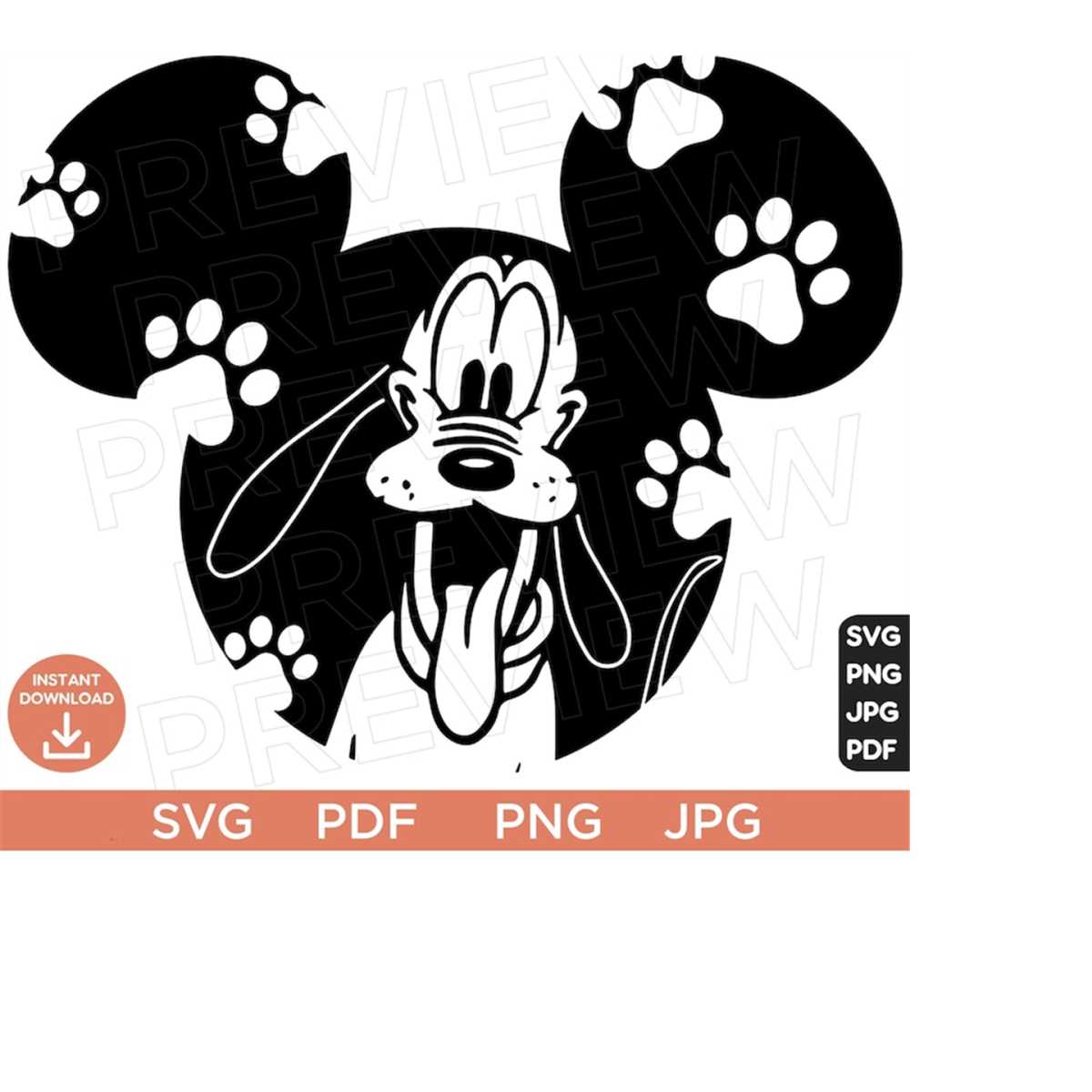 Pluto Vector Svg, Pluto Ears SVG Dog png, Disneyland ears sv - Inspire ...