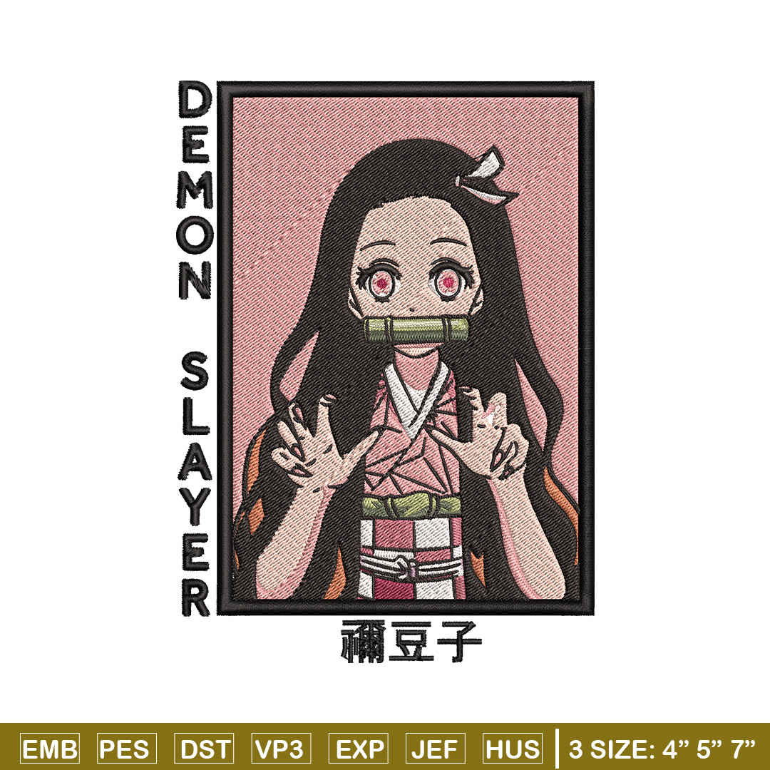 Nezuko cute box embroidery design, Nezuko embroidery, Embroi | Inspire ...
