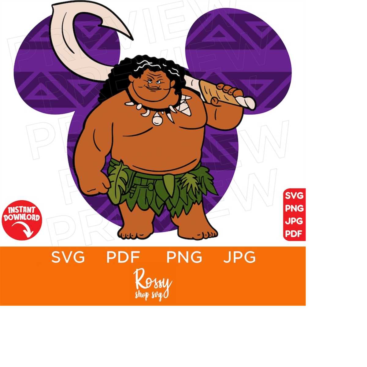 You're welcome Maui Svg, Moana SVG Princess SVG Disneyworld - Inspire ...