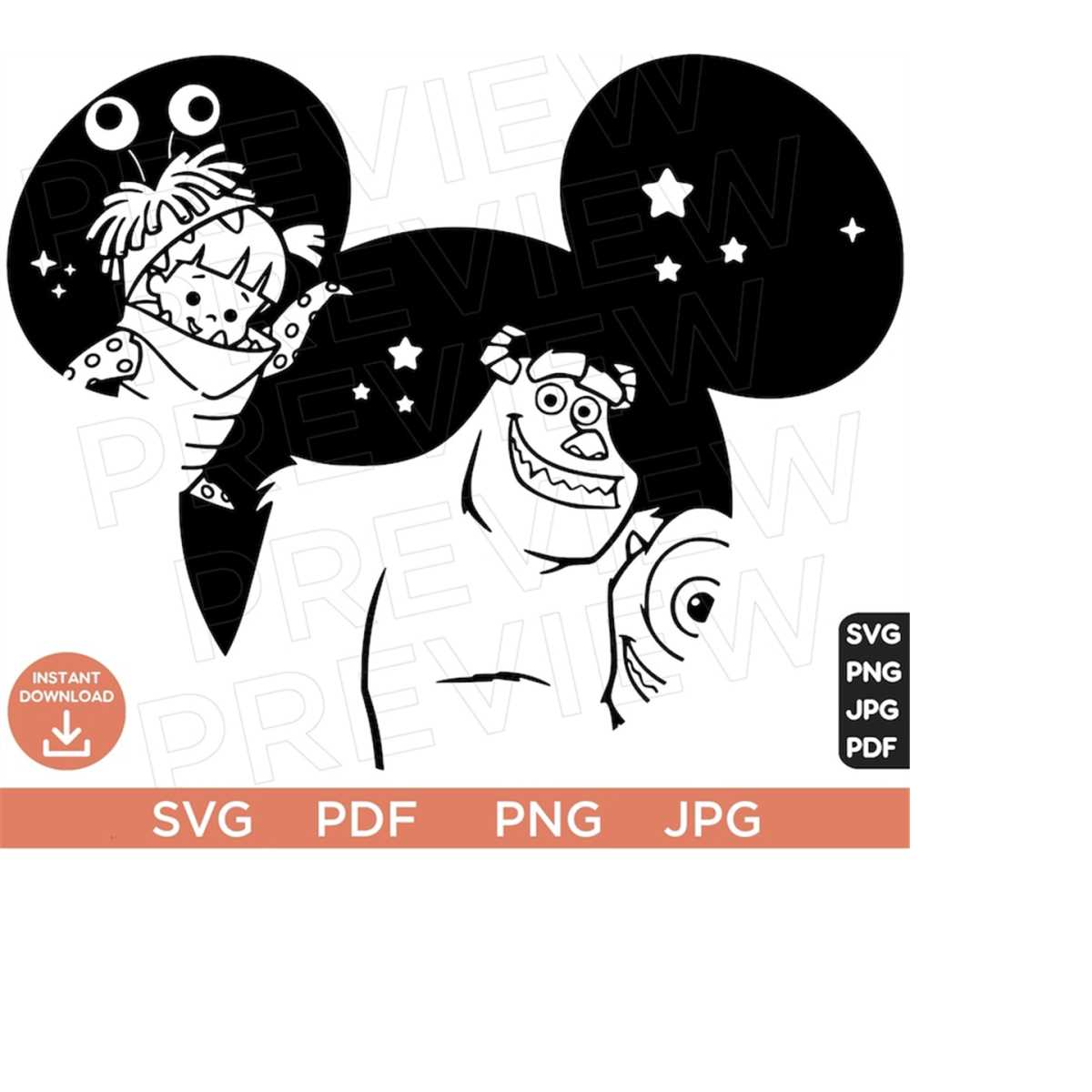 Monsters Inc Vector Svg, James P. Sullivan SVG, Mike Wazowsk | Inspire ...