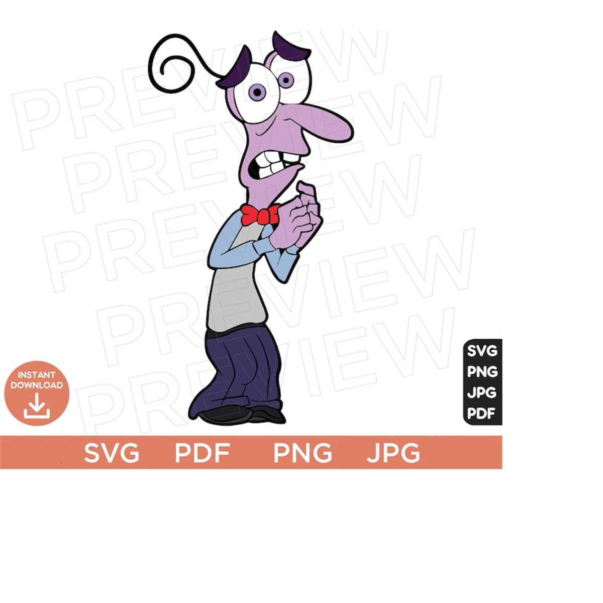 Inside out SVG , Fear svg , Disneyland Ears Clipart Layered - Inspire ...