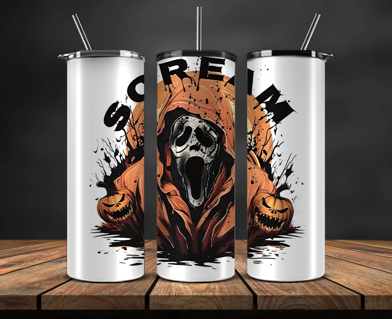 Halloween 20oz Tumbler Wrap ,Horror films Tumbler Wrap PNG, | Inspire ...