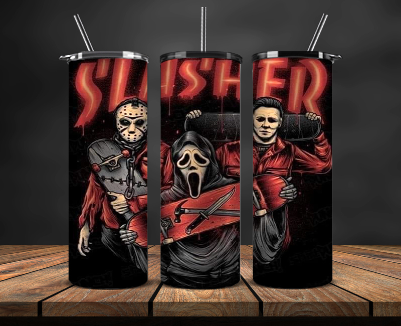 Halloween 20oz Tumbler Wrap ,Horror films Tumbler Wrap PNG, | Inspire ...
