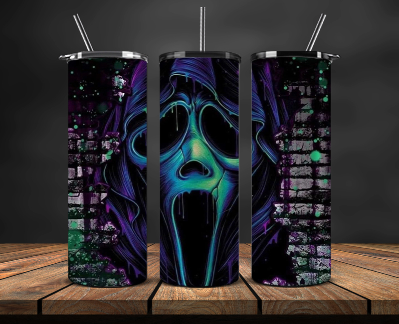 Halloween 20oz Tumbler Wrap ,Horror films Tumbler Wrap PNG, | Inspire ...