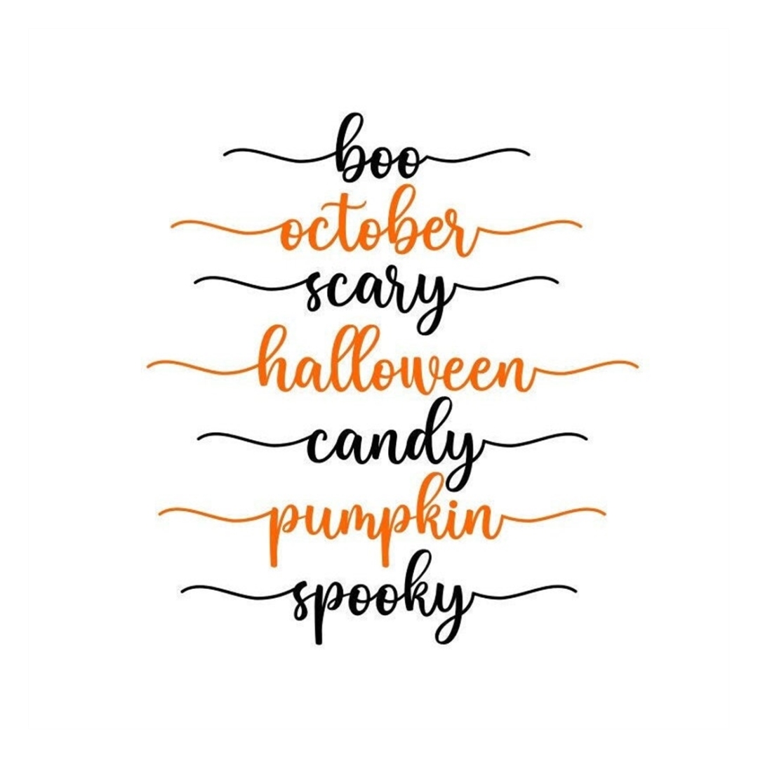 Halloween SVG, Halloween Word Art SVG, Digital Download, Cut - Inspire ...